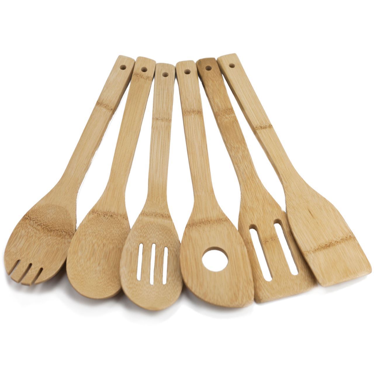 Huji Home Products. HUJI Bamboo Wooden Kitchen Cooking Utensils Gadget ...