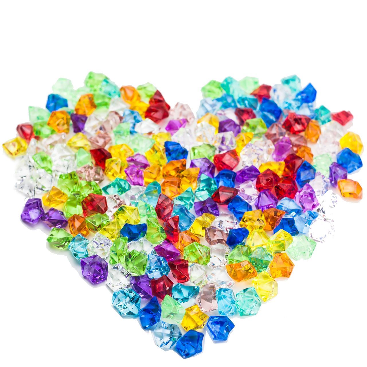 Huji Home Products. HUJI Acrylic Bulk Colored Jewels Gems Faux Diamond ...