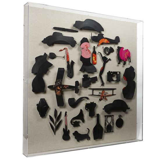 Huji Home Products. 1940s Silhouette Shadow Box Wall Décor (MS38537) 31 ...