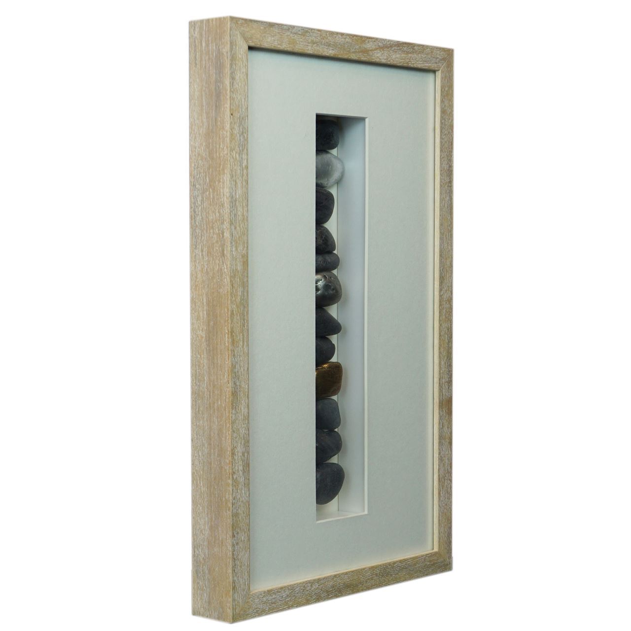 Huji Home Products. Stacked Pebbles Shadow Box Wall Décor (MS18341A) 19 ...