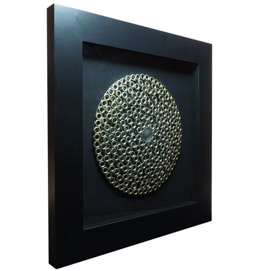 Huji Home Products. Shield of Hex Nuts Shadow Box (MS19472) 31.50" L x ...