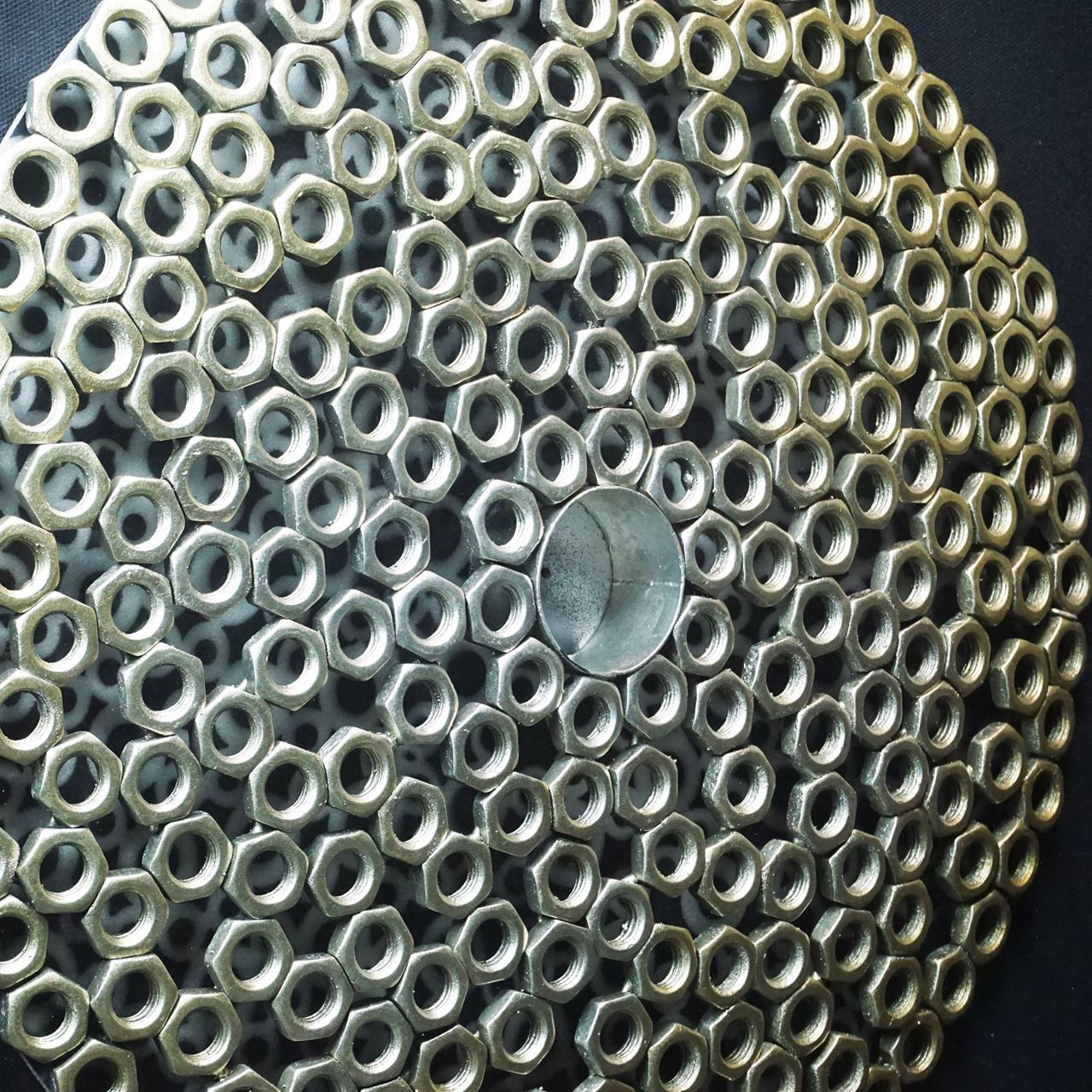 Huji Home Products. Shield of Hex Nuts Shadow Box (MS19472) 31.50" L x ...