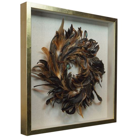 Huji Home Products. Feather Nest Shadow Box Wall Décor (MS36541A) 23.62 ...