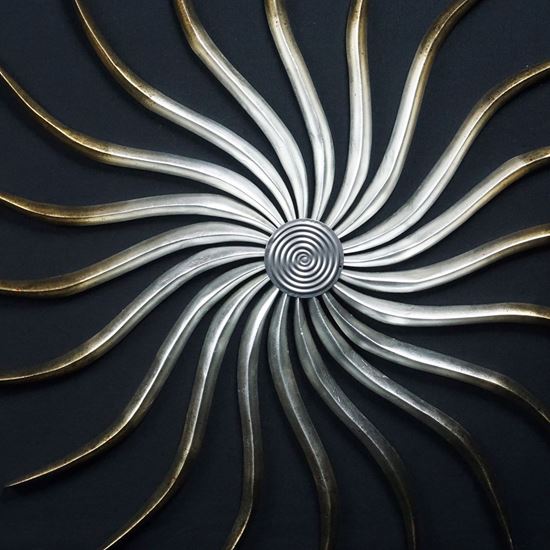 Huji Home Products. Spiral Sun Shadow Box Wall Décor (MS19005) 35.43" L ...