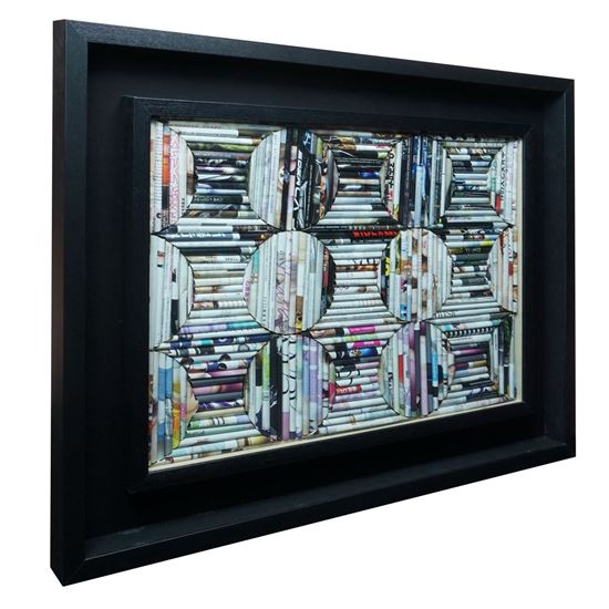 Huji Home Products. Asian Magazine Shadow Box (MS22418) 35.43" L x 27.56" H