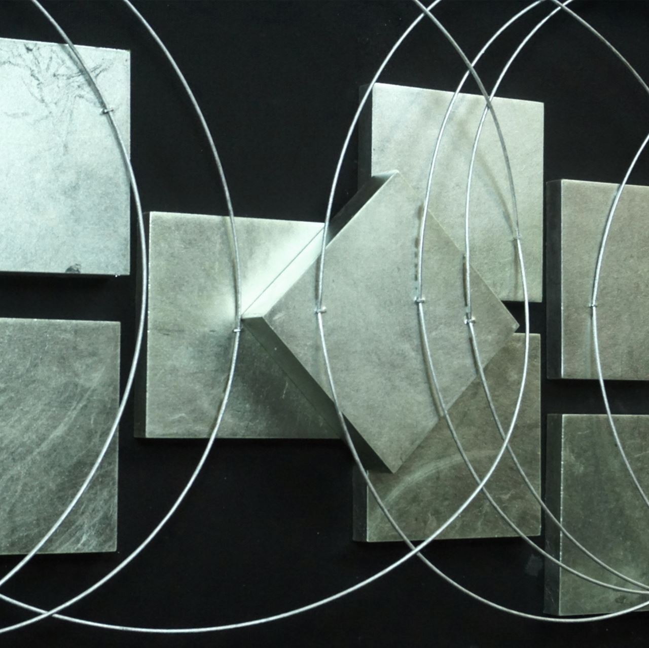 Huji Home Products. Squares & Circles Geometric Shadow Box Wall Décor ...