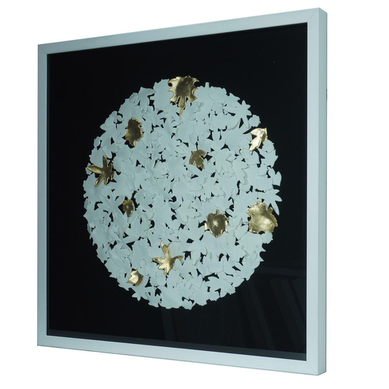 Huji Home Products. White Clay Silhouette Shadow Box Wall Décor ...