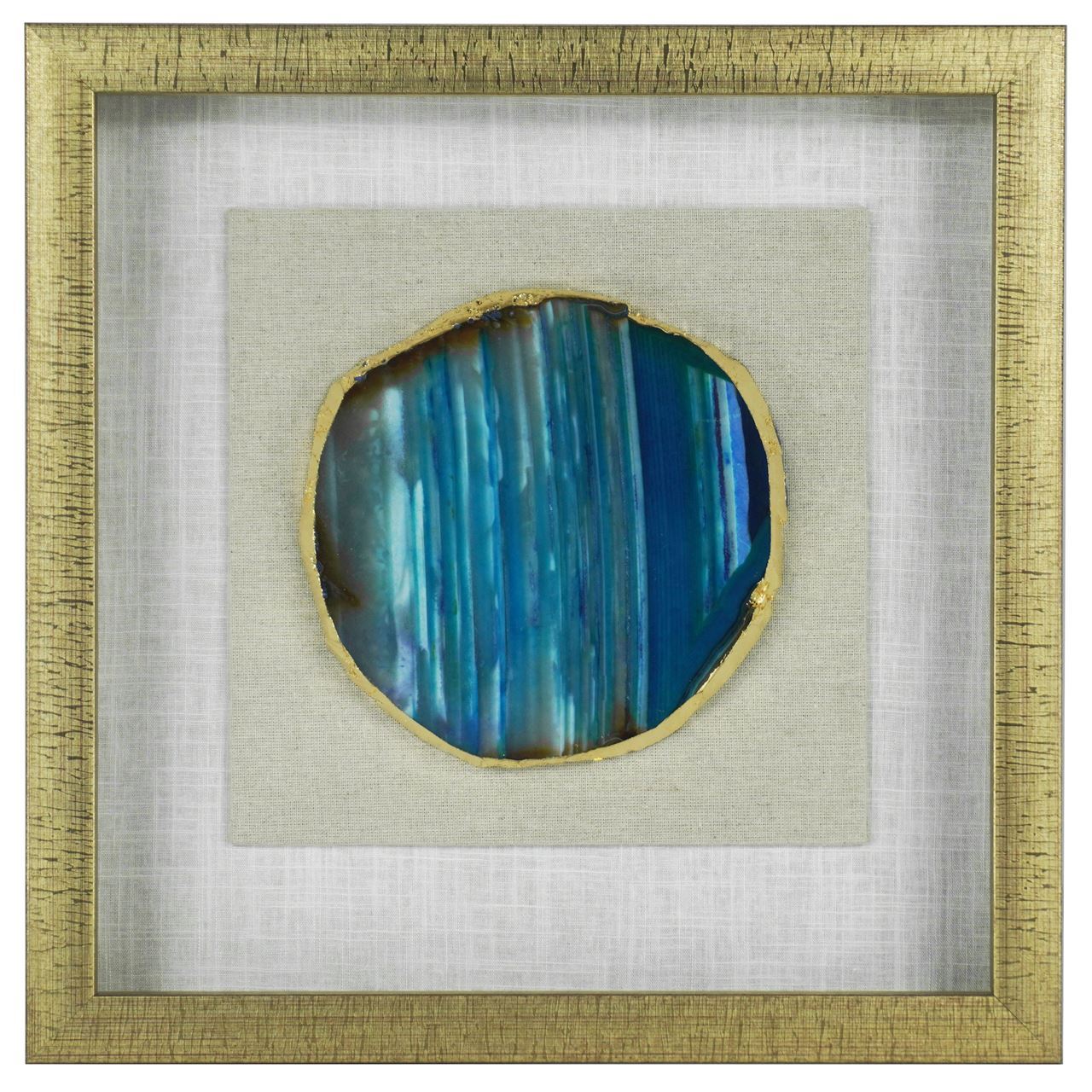 Huji Home Products. Agate Slice Shadow Box Wall Décor (MS46988B) 15.74 ...