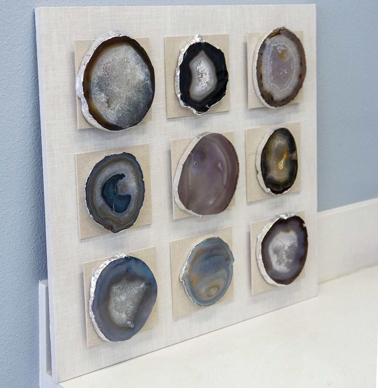 Huji Home Products. Assorted Agate Slice Shadow Box Wall Décor ...