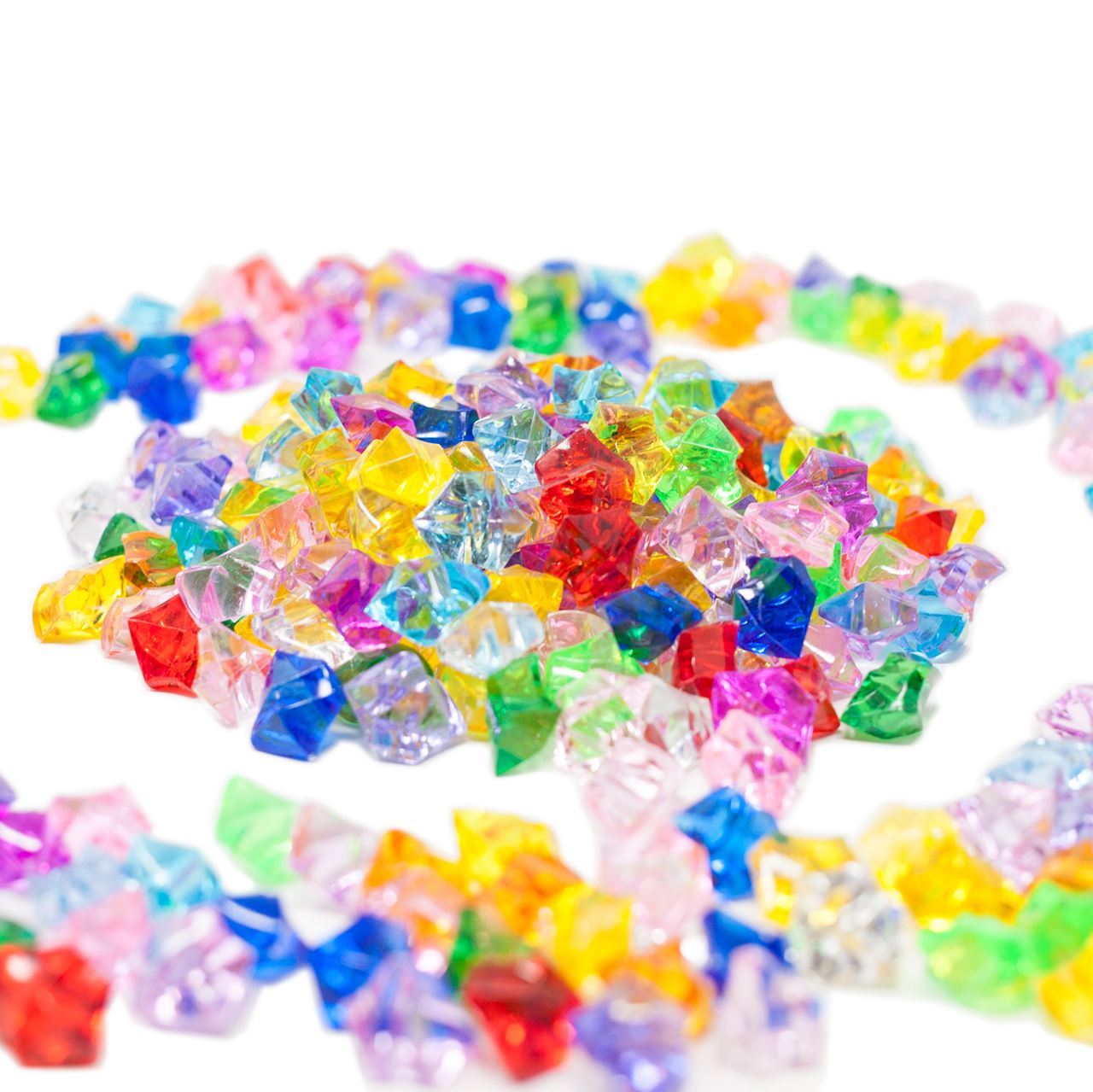 Huji Home Products. HUJI Acrylic Bulk Colored Jewels Gems Faux Diamond ...