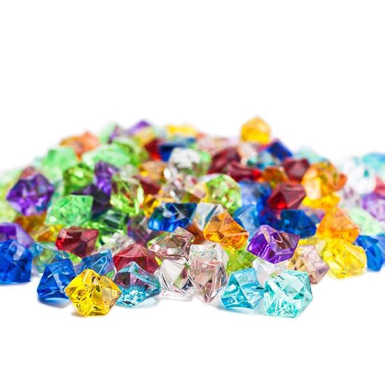 Huji Home Products. HUJI Acrylic Bulk Colored Jewels Gems Faux Diamond ...