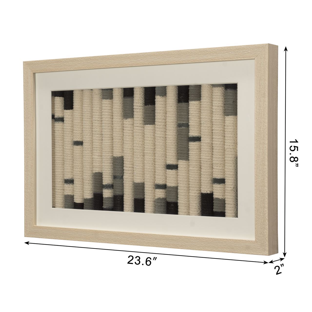 Huji Home Products. HUJI Cotton Rope Coil Shadow Box Wall Décor