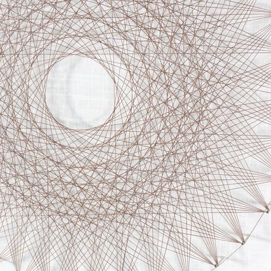 Huji Home Products. Abstract Brown String Art Shadow Box Wall Décor ...