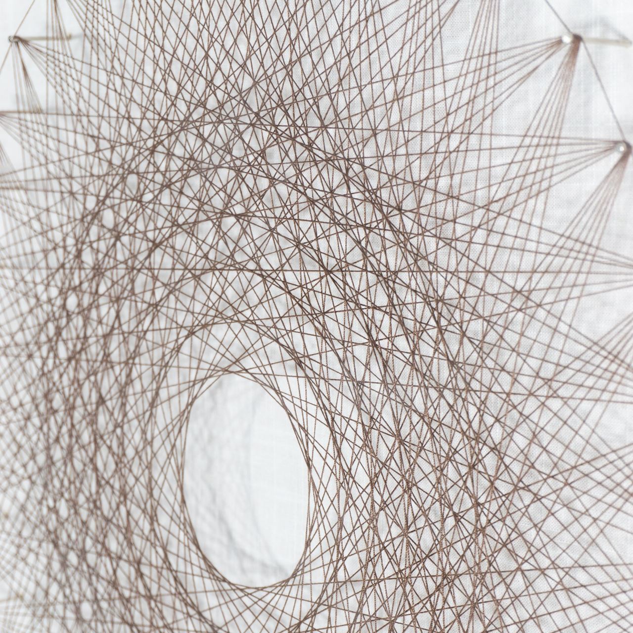 Huji Home Products. Abstract Brown String Art Shadow Box Wall Décor ...
